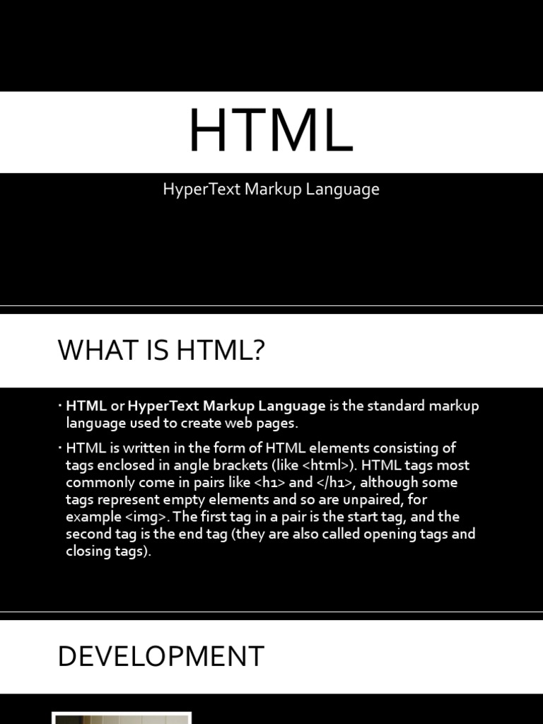 Hypertext Markup Language | Download Free PDF | Html | Html Element