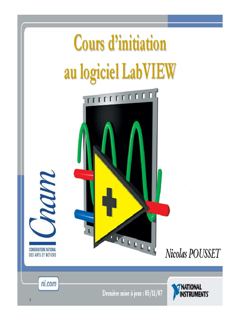 Cours d'initiation à LabVIEW | PDF | Structure de contrôle | Ingénierie ...