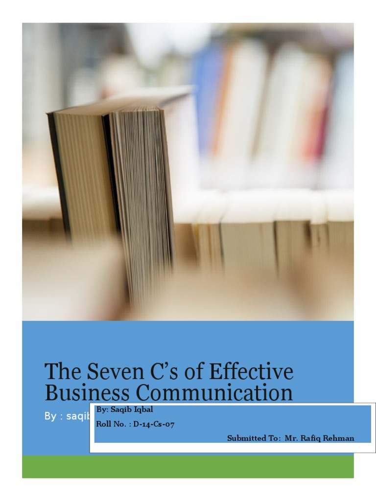 Clarity in 7C's of Business Communication | PDF | Communication ...