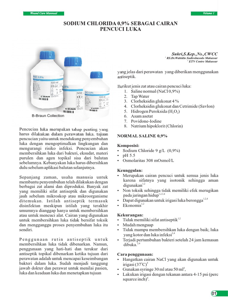 Penggunaan NaCl 0,9% untuk Pencucian Luka | PDF