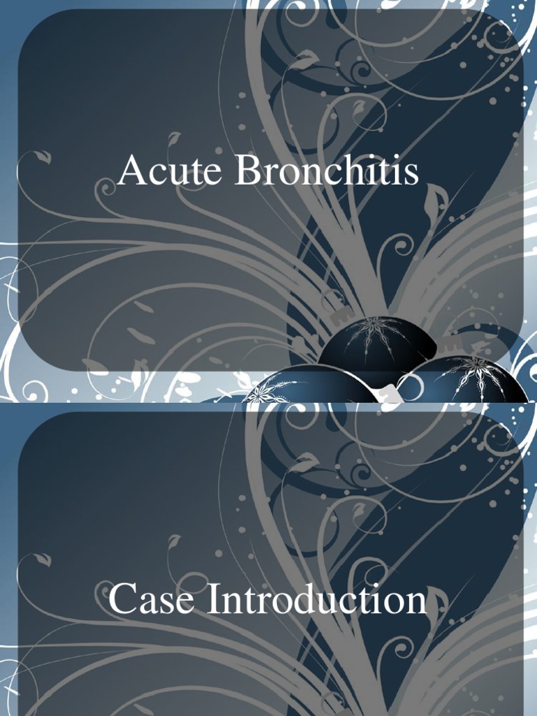 Acute Bronchitis | PDF | Bronchitis | Respiratory Tract