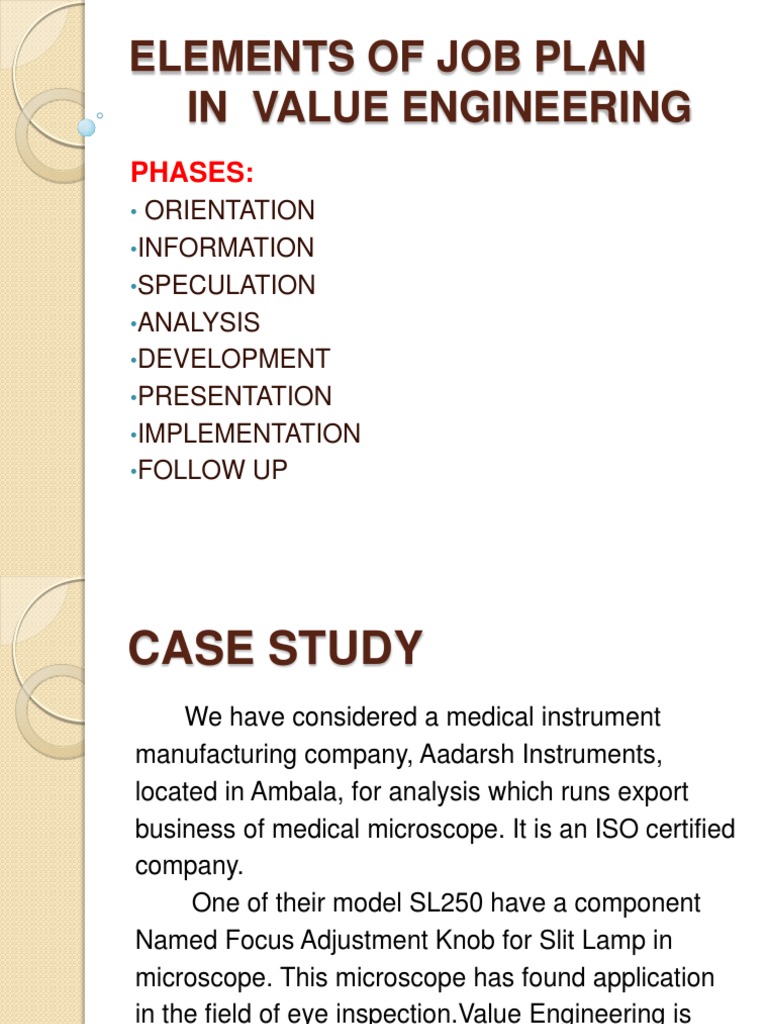 Elements of Job Plan | Download Free PDF | Brainstorming ...