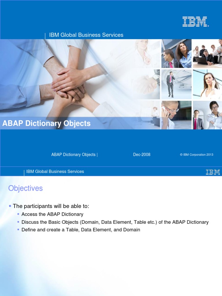 Chapter 02 - ABAP Dictionary Objects | PDF | Object (Computer Science ... Chapter 02 - ABAP Dictionary Objects | PDF | Object (Computer Science ...