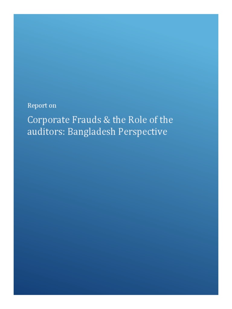 Audit Report | PDF | Financial Audit | Fraud