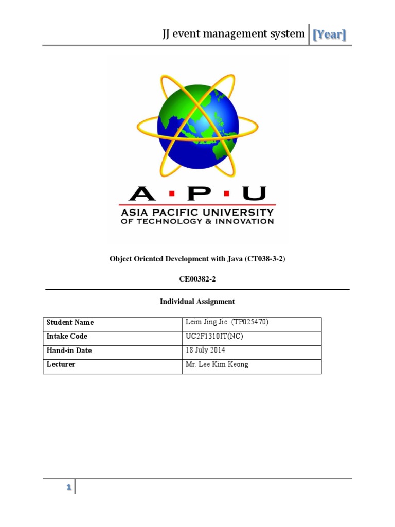 Object Oriented Development With Java Documentation JJ | PDF | Method ...