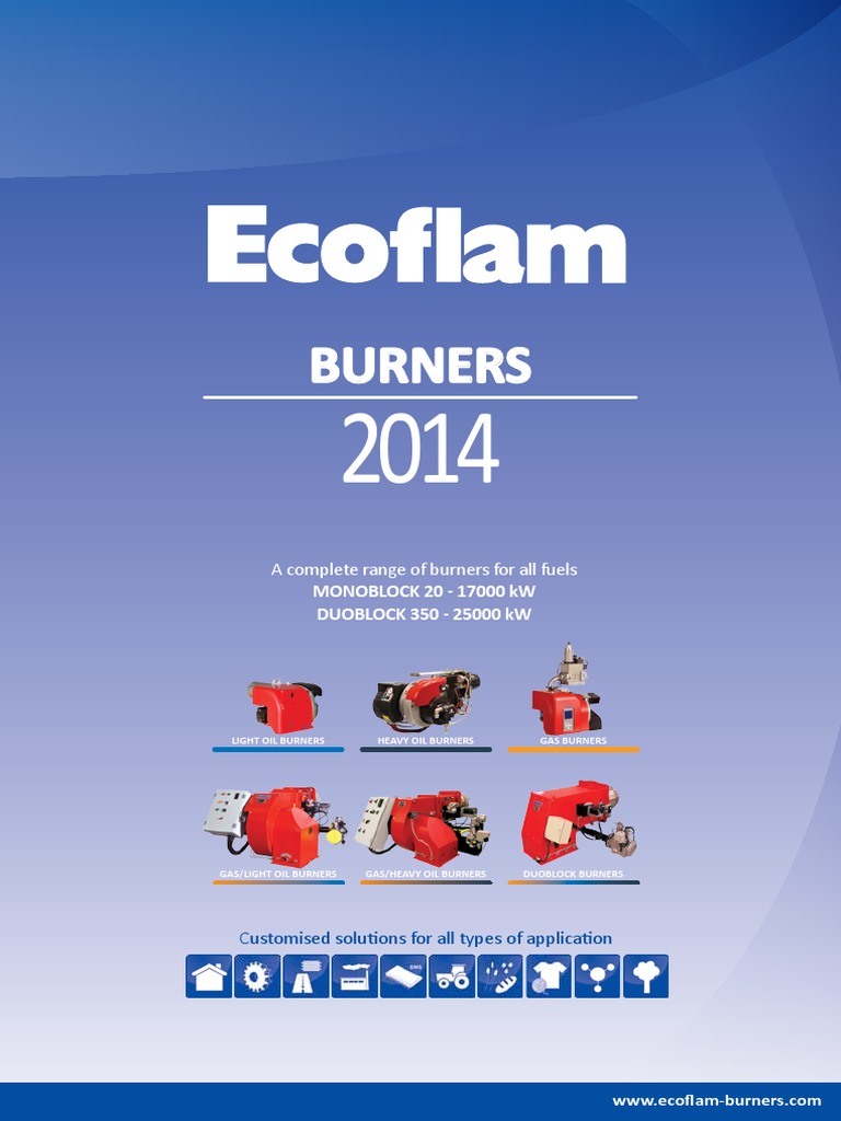 Ecoflam Burners 2014 en | PDF | Fuel Oil | Valve