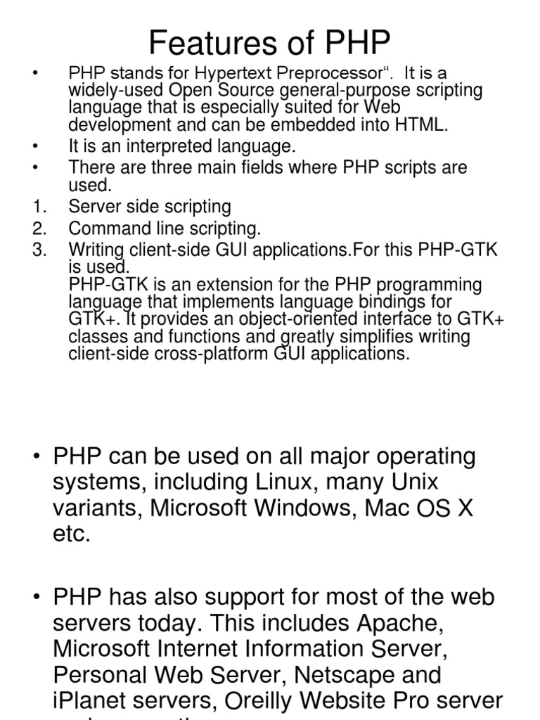 Introduction of PHP | PDF | Php | Variable (Computer Science)