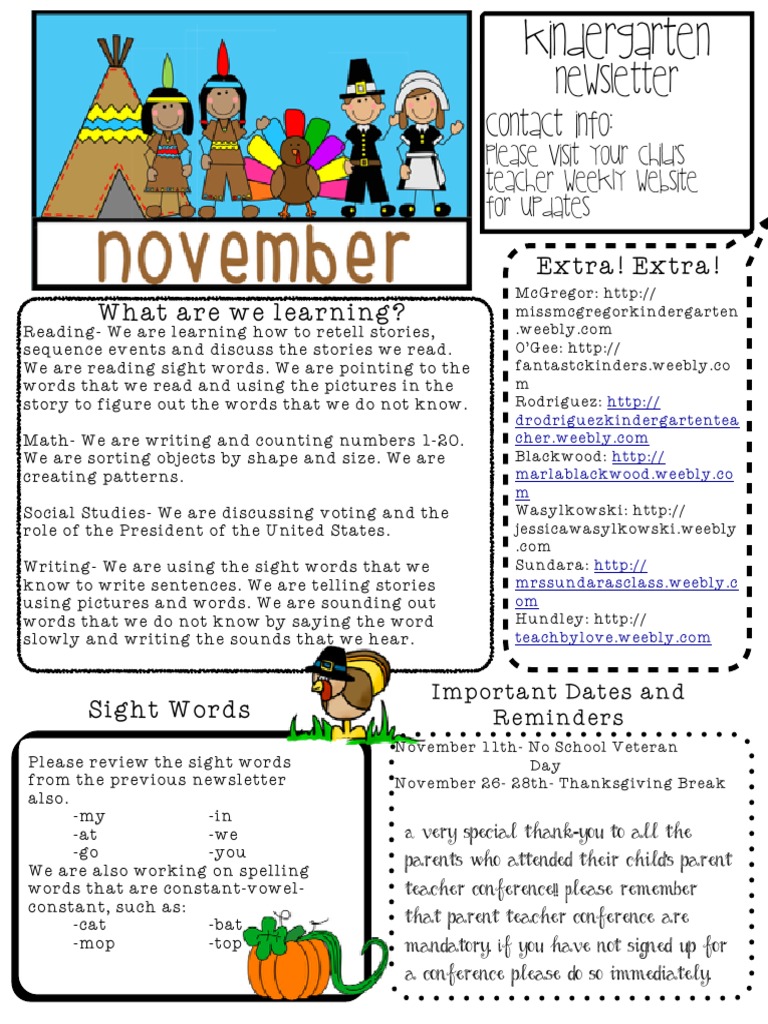 November Newsletter | PDF