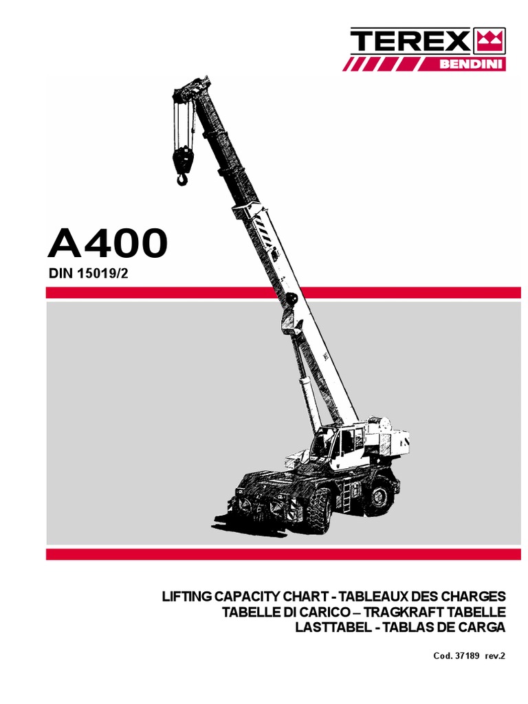 Terex Bendini A 400 | PDF | Feather | Crane (Machine)