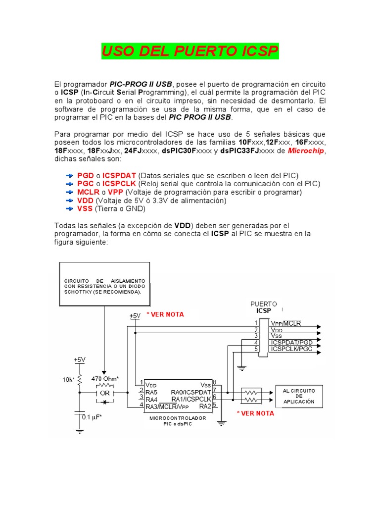 Puerto Icsp | PDF | Microcontrolador | Ingeniería Informática