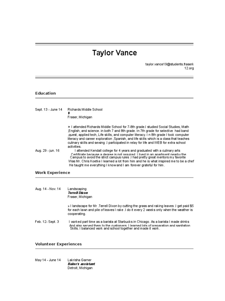 Mock Resume | PDF