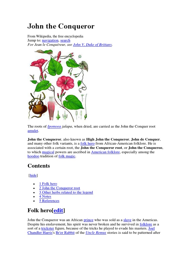 John The Conqueror | PDF | Jamaican Folklore | Supernatural Legends