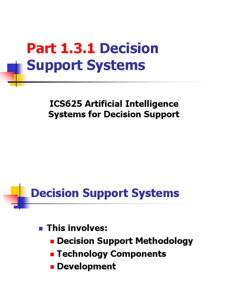 Decision Support Systems | PDF | Decision Support System | System
