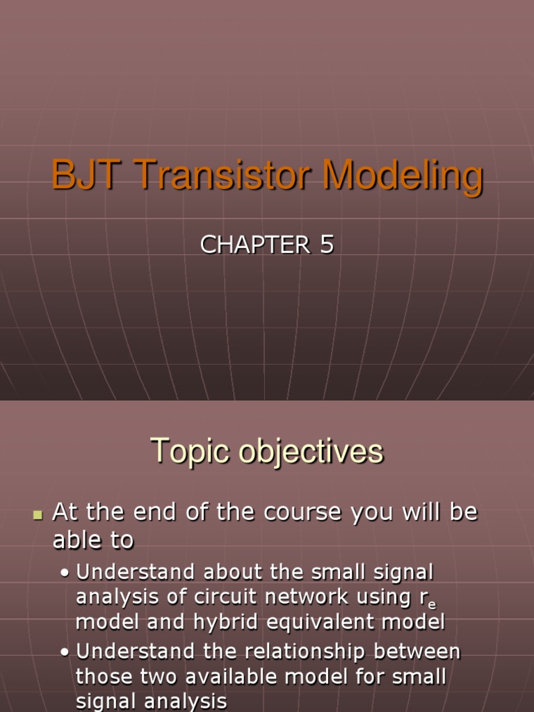 7.BJT Transistor Modeling | PDF | Bipolar Junction Transistor | Amplifier