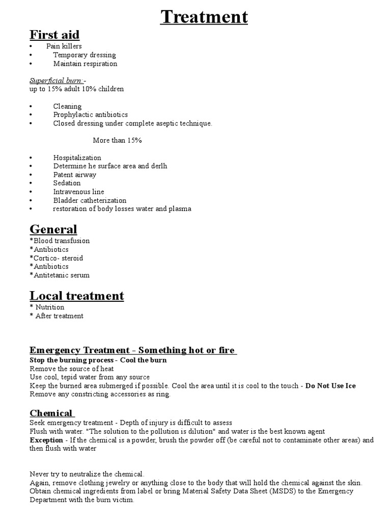 Burn Management... | PDF | Burn | Edema