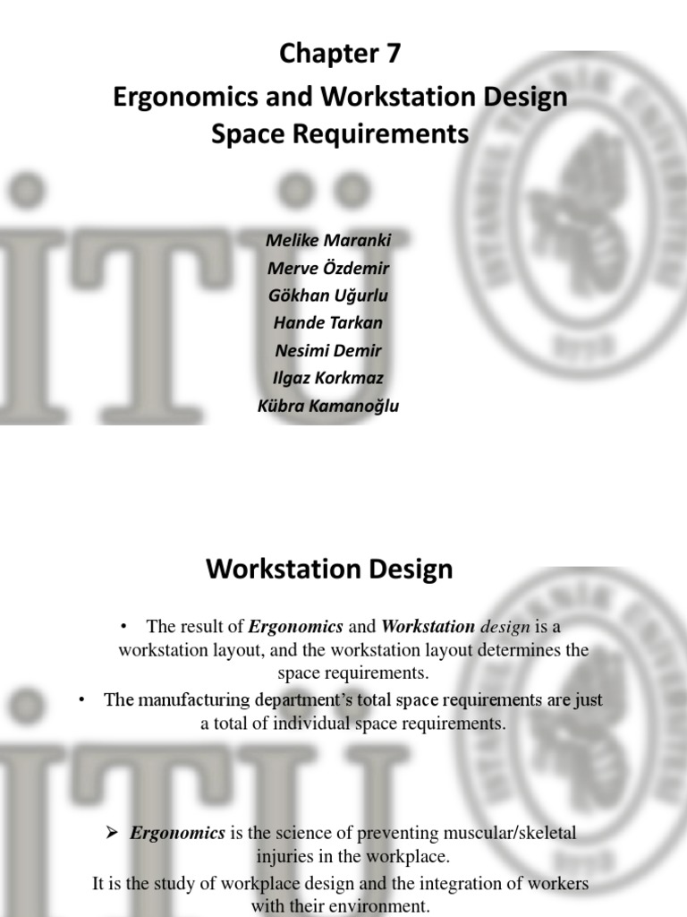Ergonomics and Workstation Design Space Requirements | PDF | Human ...