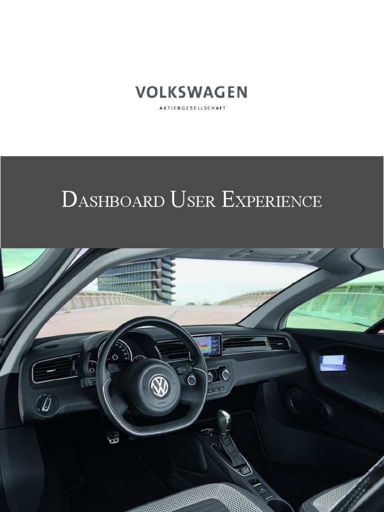 Volkswagen Dashboard User Experience | PDF | User Experience | Human ...