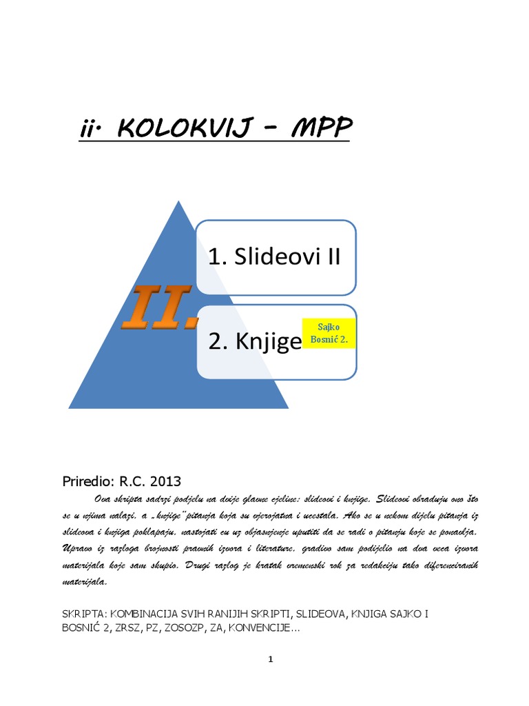 Kolokvij II. MPP | PDF