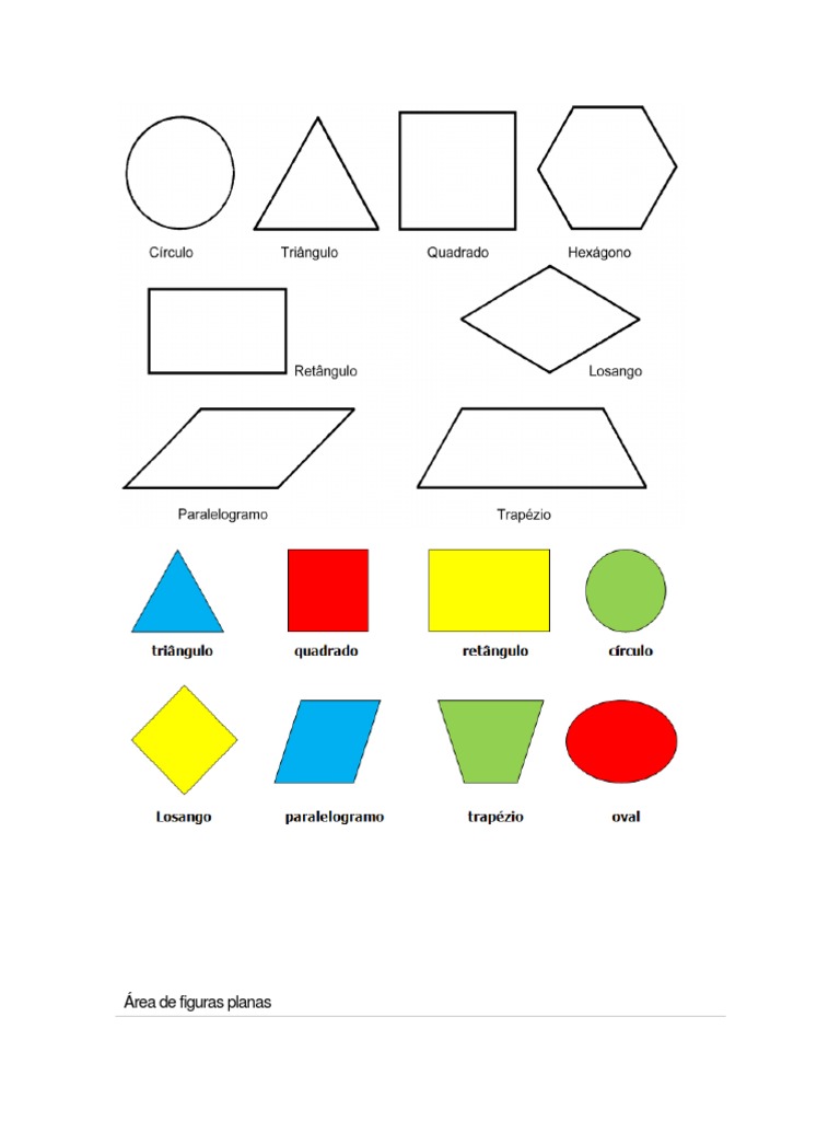 Matematica Figuras Planas | PDF | Geometria | Triângulo