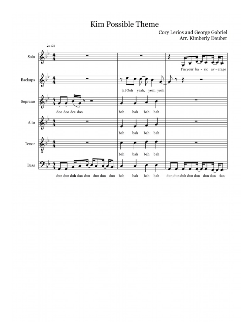 Kim Possible Theme | PDF | The Walt Disney Company