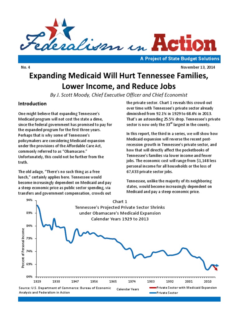 FIA TN Medicaid Expansion 111714 | PDF | Government Budget Balance ...