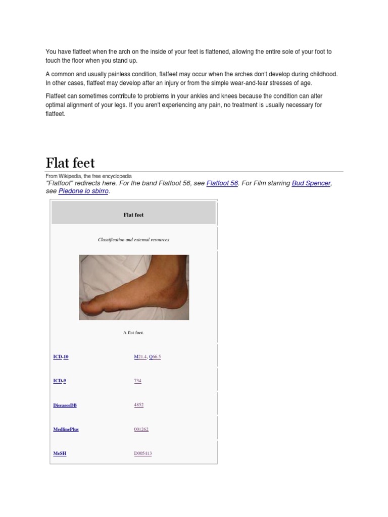 Flat Feet | PDF | Foot | Musculoskeletal System