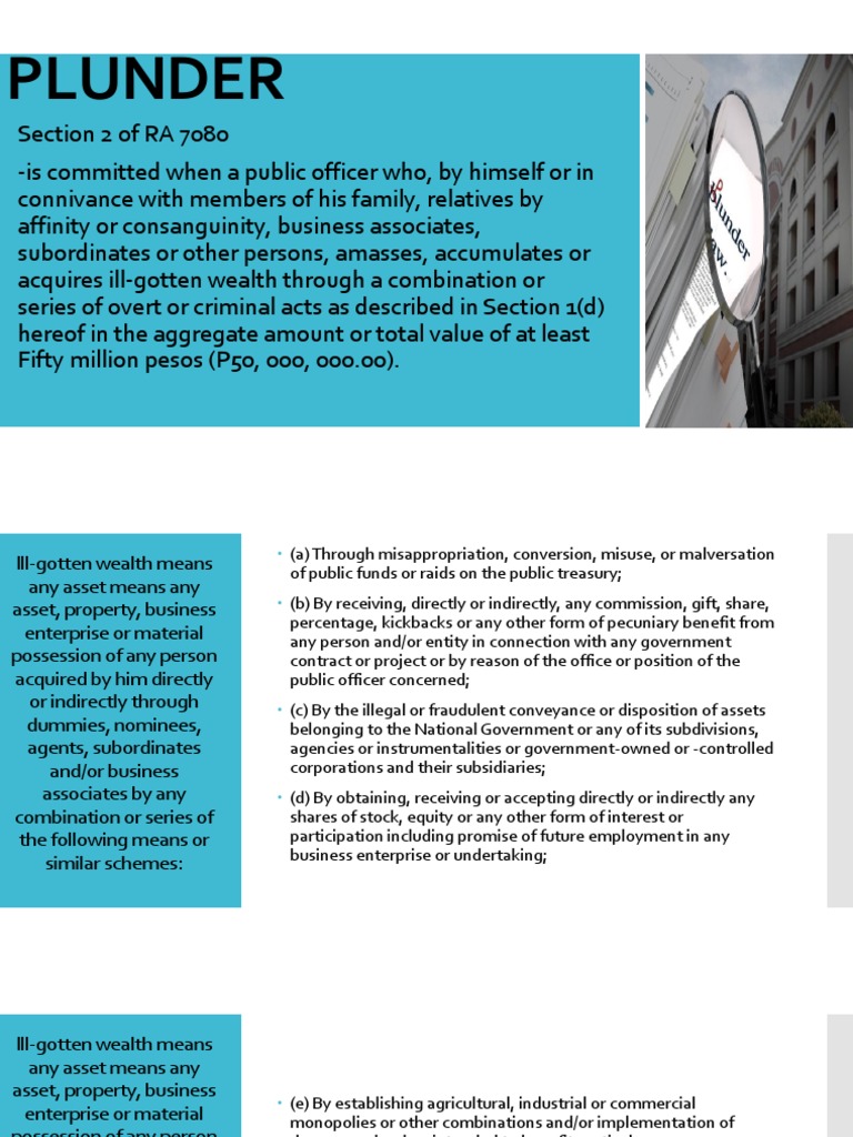 PLUNDER | PDF | Bail | Social Institutions