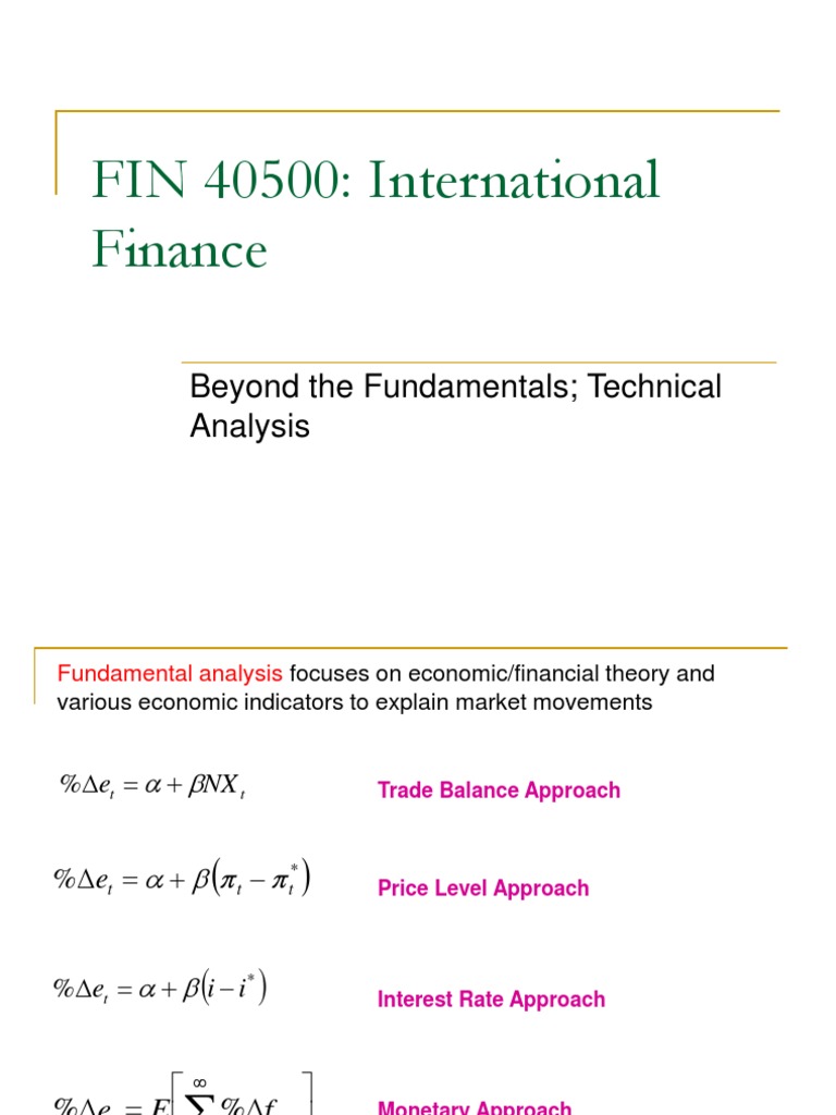 Beyond The Fundamentals Technical Analysis | PDF | Technical Analysis ...