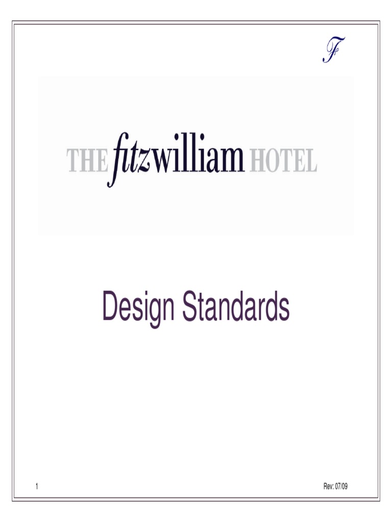 Hotel Standards (Design Research) | PDF