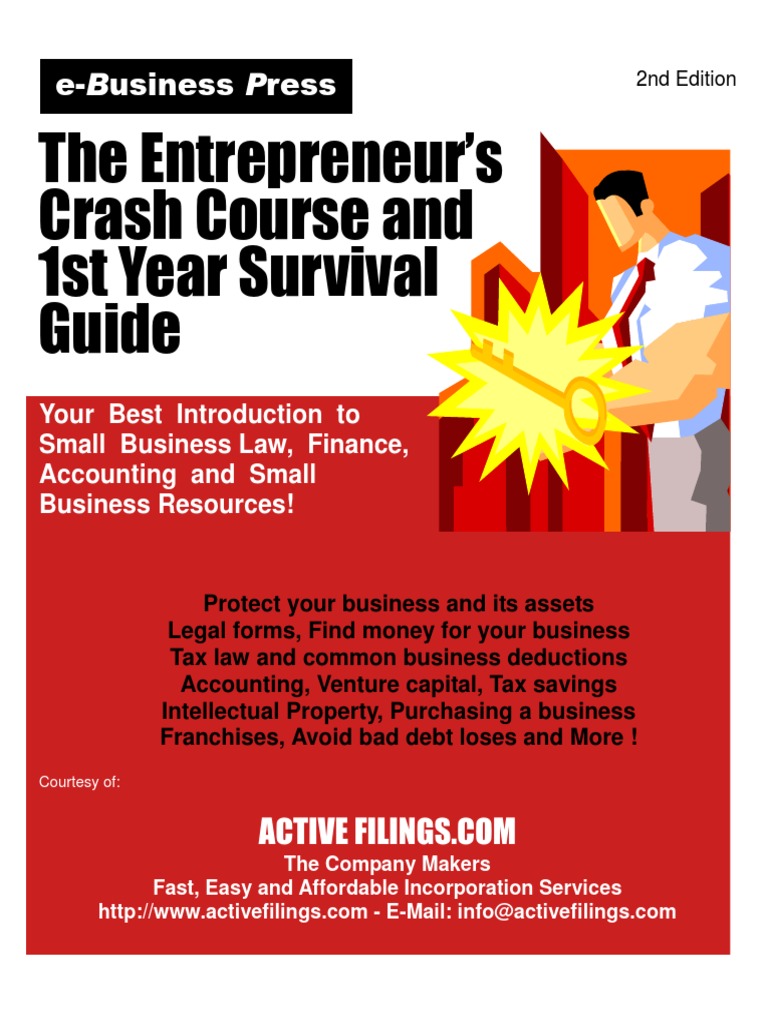 The Entrepreneur's Crash Course and 1st Year Survival Guide | PDF ...