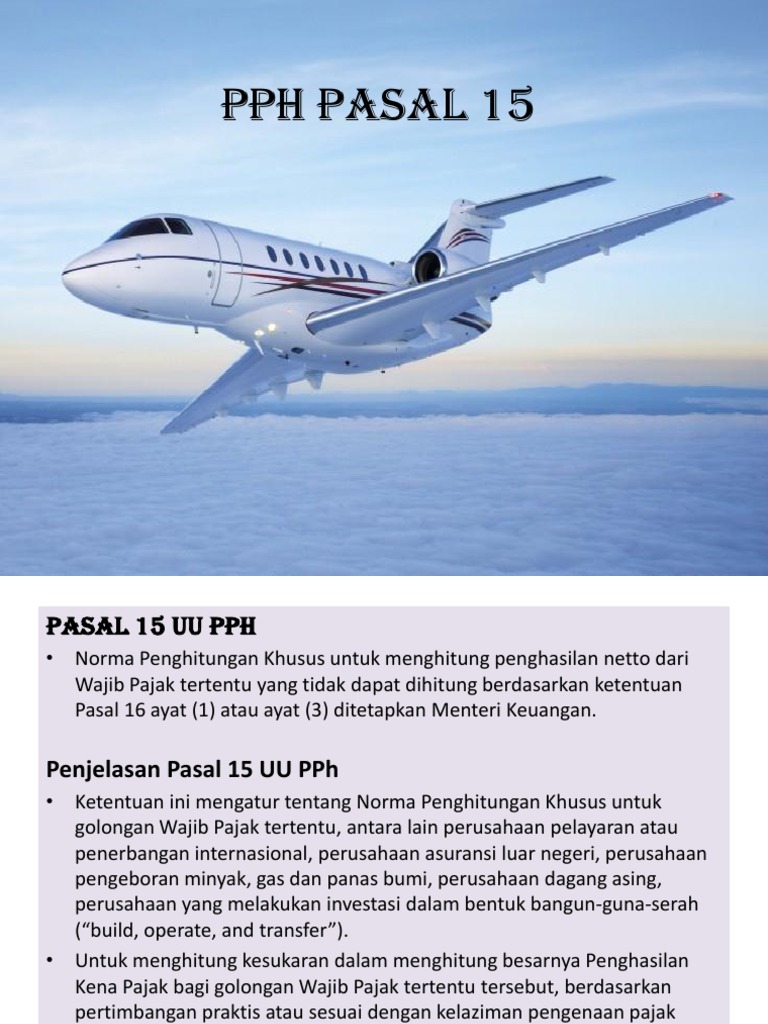 PPH Pasal 15