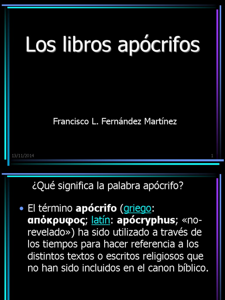 Apocrifos Pps | PDF | Septuaginta | Biblia