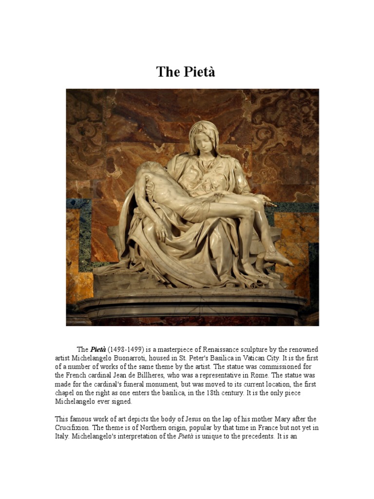 Pieta | PDF | Christian Art | Sculpture