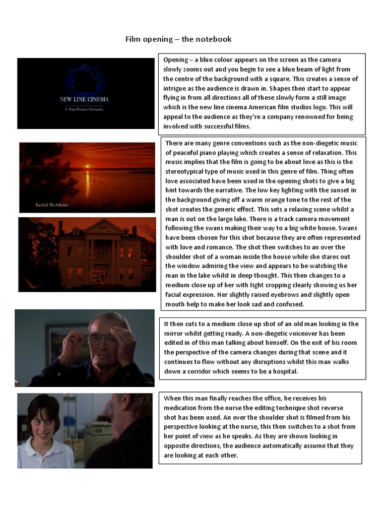 Film Opening The Notebook | PDF | Nonverbal Communication | Leisure
