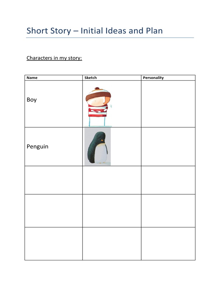 Short Story Planning and Ideas | PDF | General Fiction