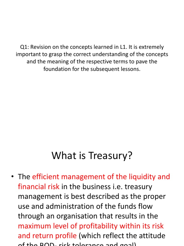 Corporate Treasury Management | PDF | Risk Management | Market Liquidity