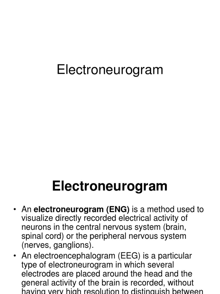 Electroneurogram | Nervous System | Weightlessness