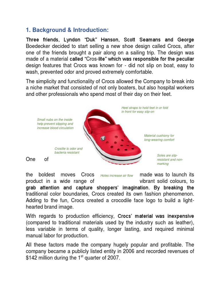 Analysis of Crocs Case | Retail | Business