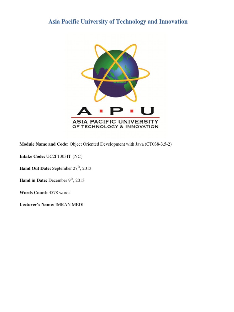 Shuaib Oodj Assignment Pdf Software Design Pattern Inheritance Object Oriented Programming 