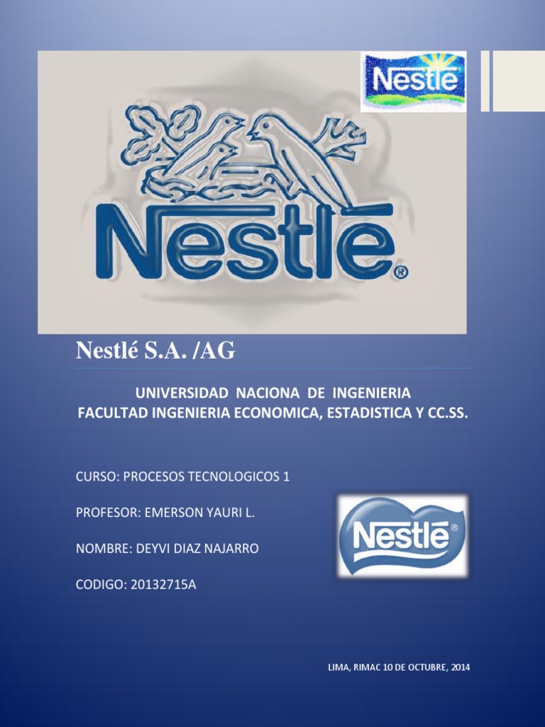 Nestlé Nestlé Calidad Negocios