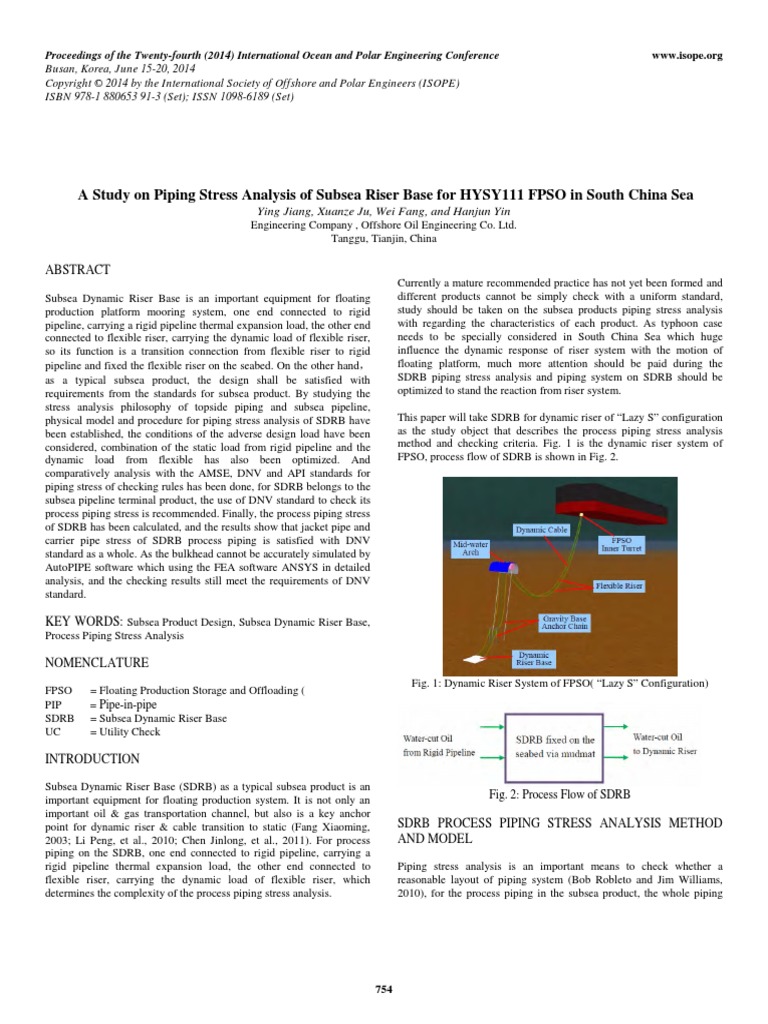 Subsea Riser Base Analysis | Download Free PDF | Subsea (Technology ...