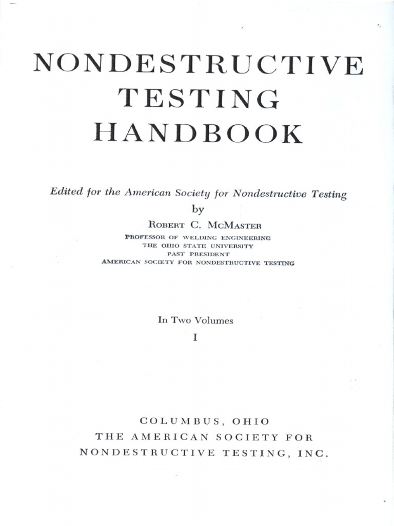 Nondestructive Testing Handbook PARTE1 | PDF