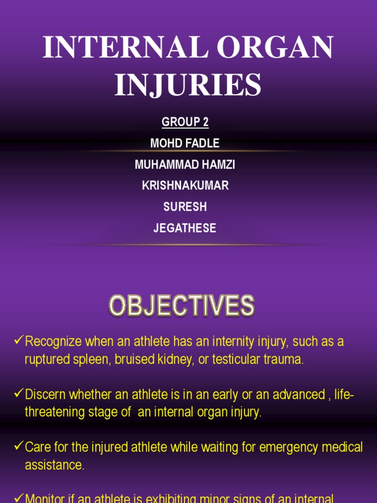 Internal Organ Injuries | PDF | Spleen | Abdomen