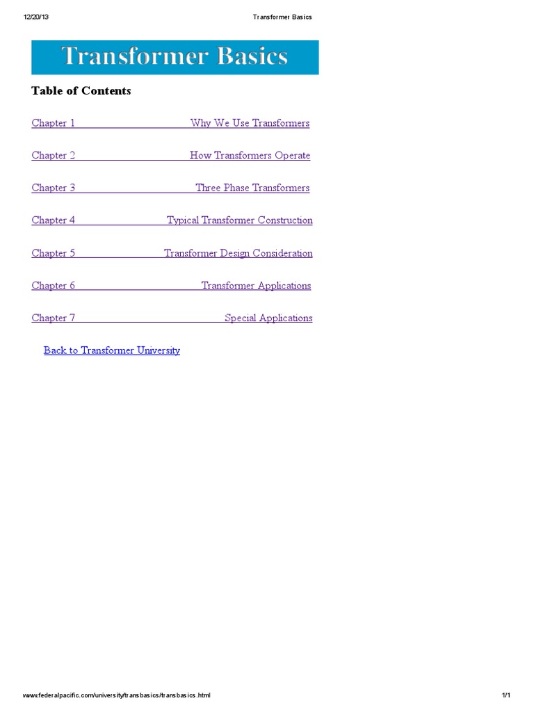Transformer Basics | Transformer | Electric Power Distribution