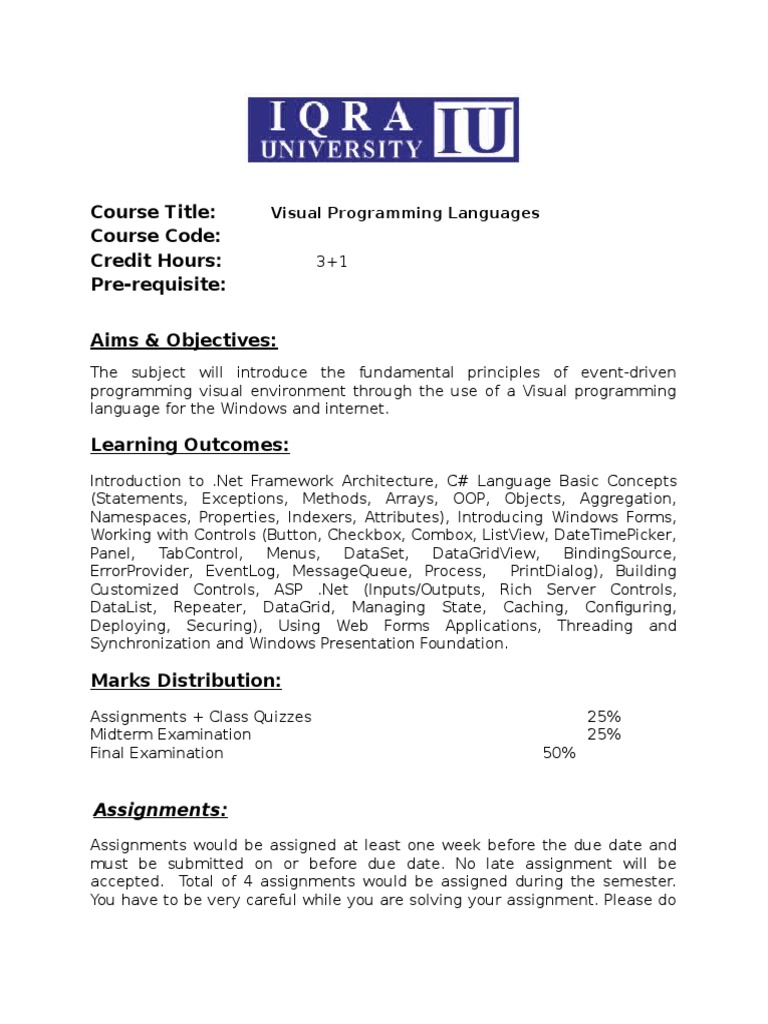 Visual Programming Languages | Download Free PDF | Windows Presentation ...