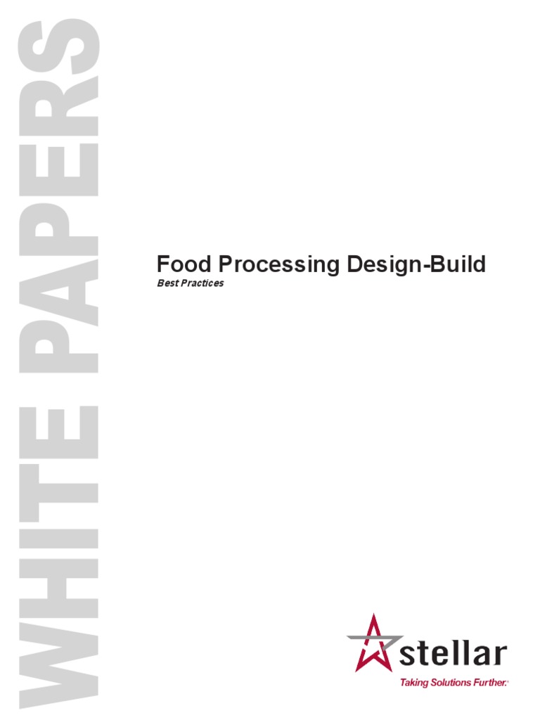 Food Processing Design Build | PDF | Wastewater | Sanitation