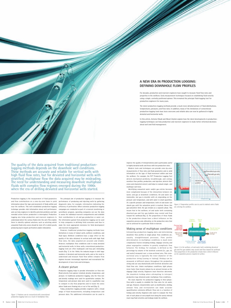 SLB Production Logging | PDF | Fluid Dynamics | Petroleum Reservoir
