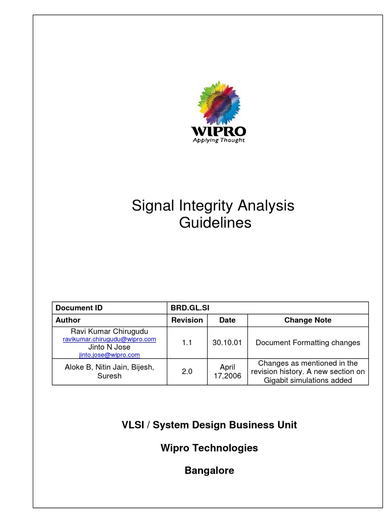 Signal Integrity Analysis Guidelines | Spice | Simulation