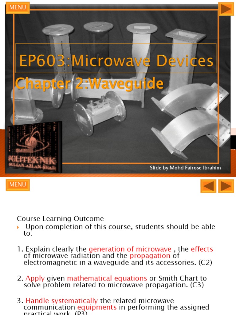 Chapt2 Waveguide v5 | PDF | Waveguide | Coaxial Cable