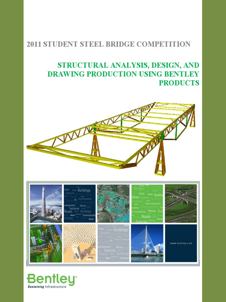 Analysis and Design of Bridge Using STAAD Pro | PDF